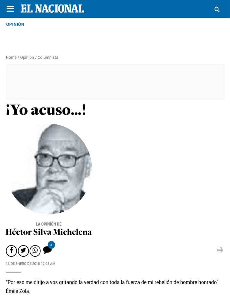 ¡Yo Acuso ! Hector Silva Michelena | PDF