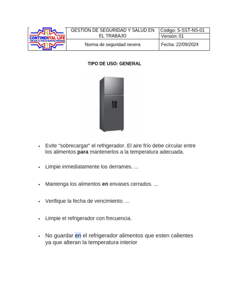 Instructivo Nevera | PDF