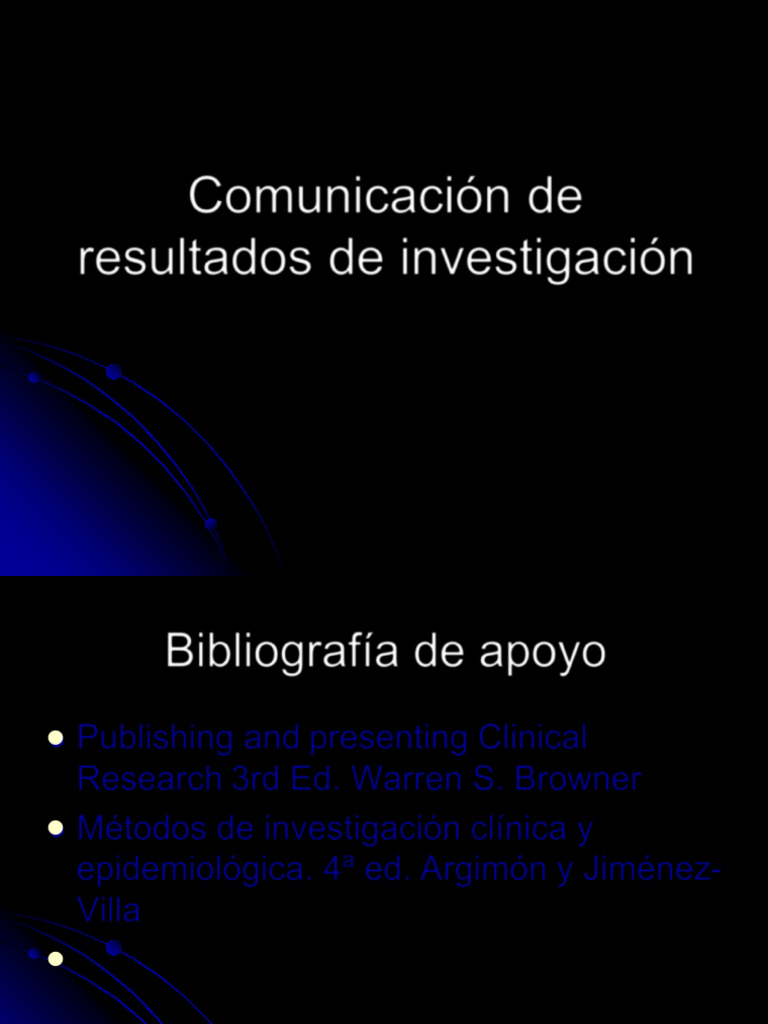 17-Comunicación de Resultados de Investigación | PDF