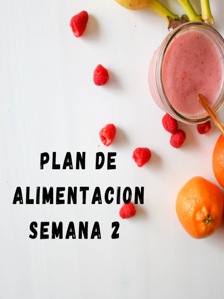 Plan Alimenticio Semana 2 | PDF