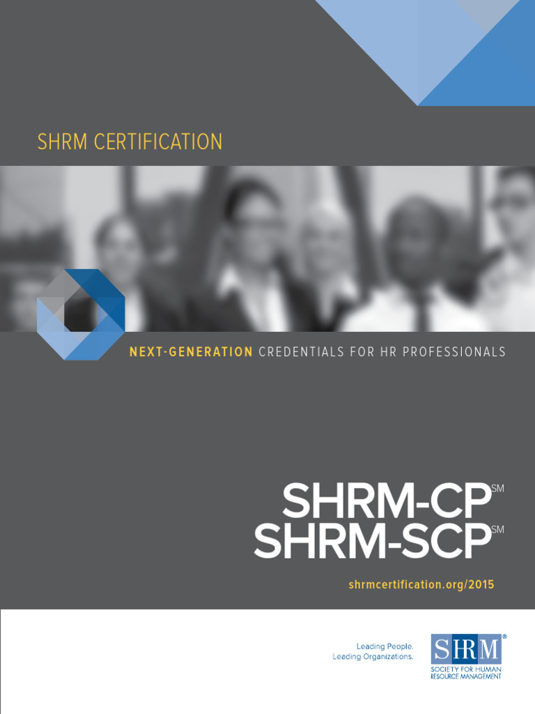 SHRM Certification SHRM CP | PDF | Professional Certification | Human Resource Management