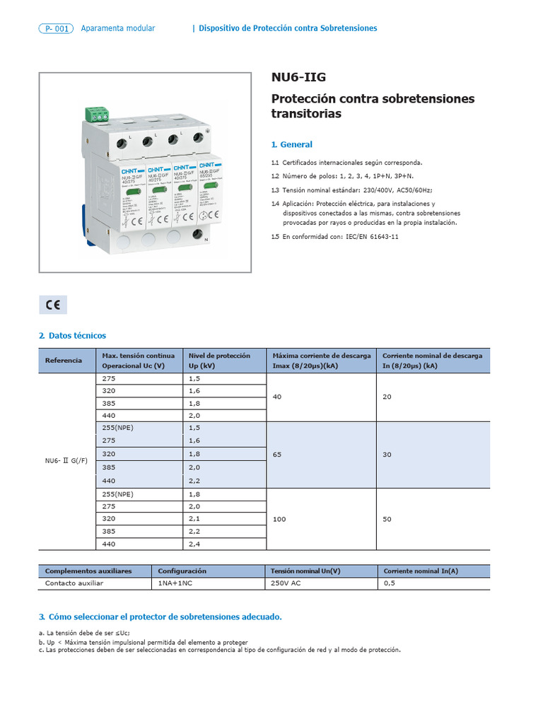 Ficha Técnica NU6-IIG | PDF