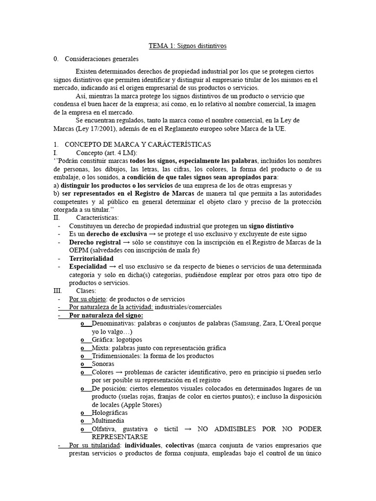 T1 Signos Distintivos | PDF