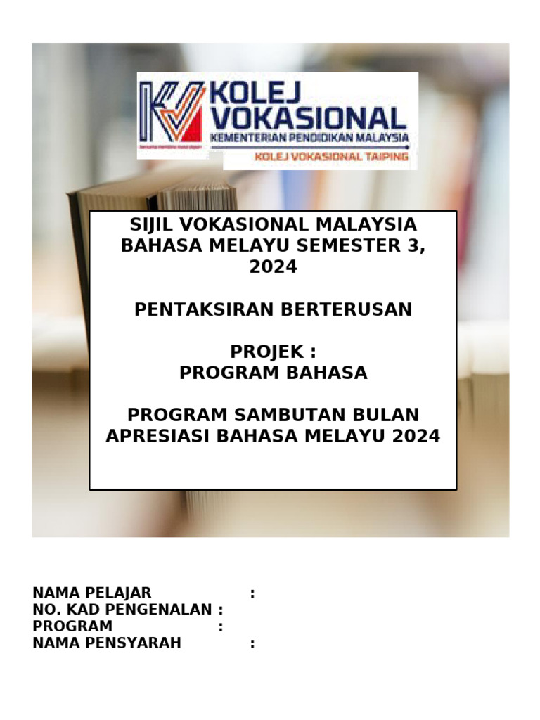 Contoh PB Projek Bahasa | PDF