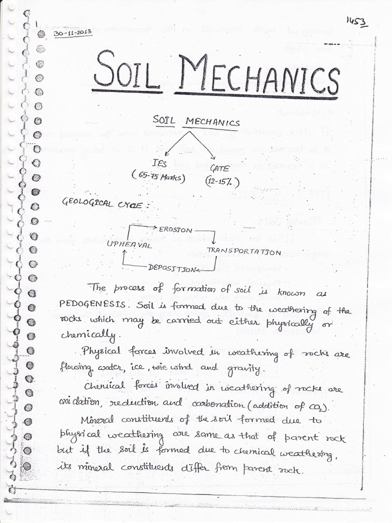 Unit 1 Geotech Handnotes Pdf