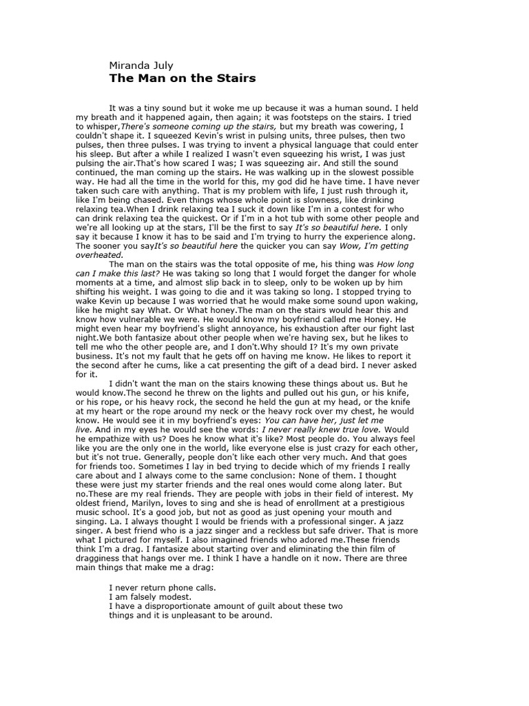 Idoc - Pub - Miranda July The Man in The Stairs | PDF