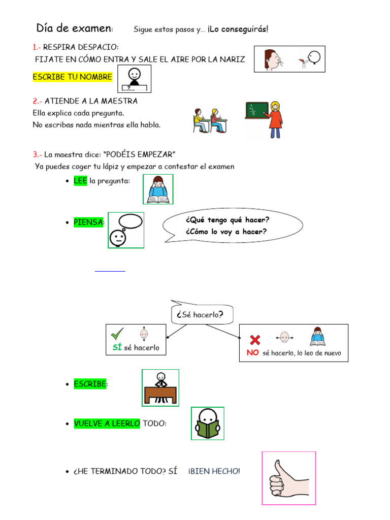 Dia de Examen Cartel | PDF