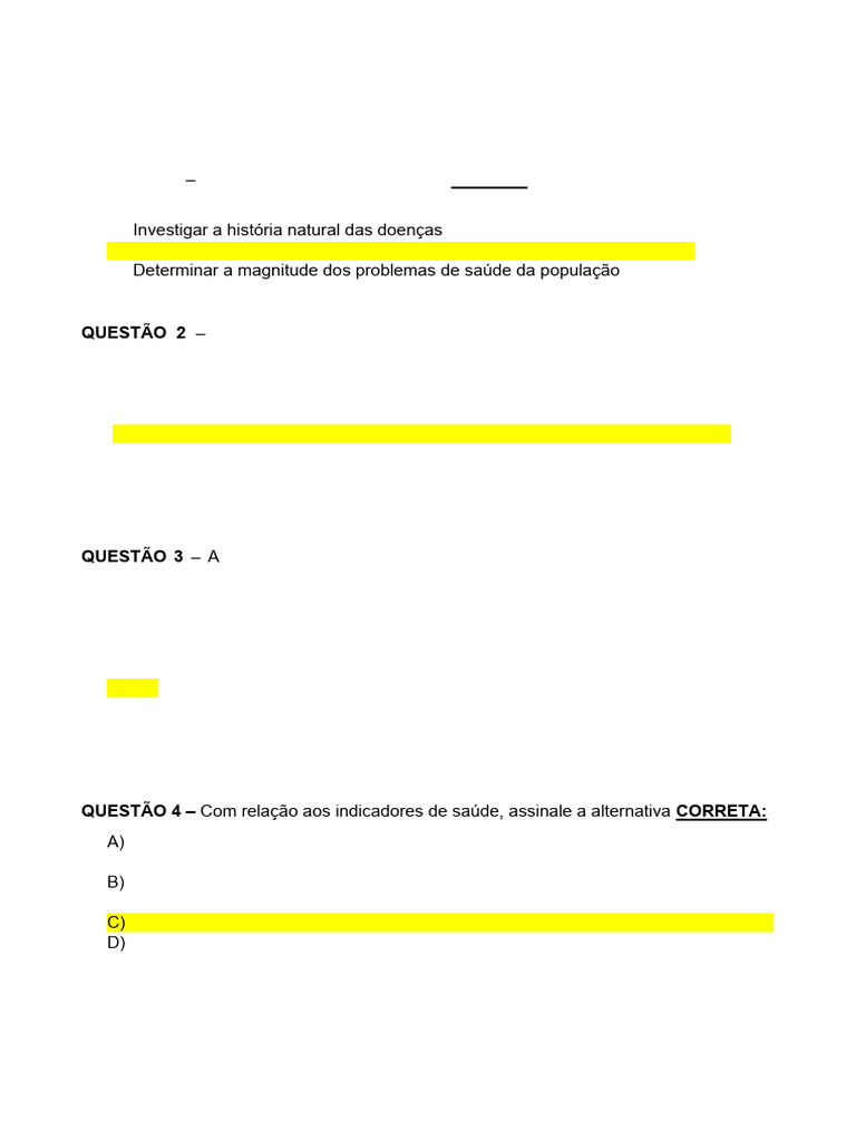 Prova Com Gabarito Processo Seletivo 2024 | PDF
