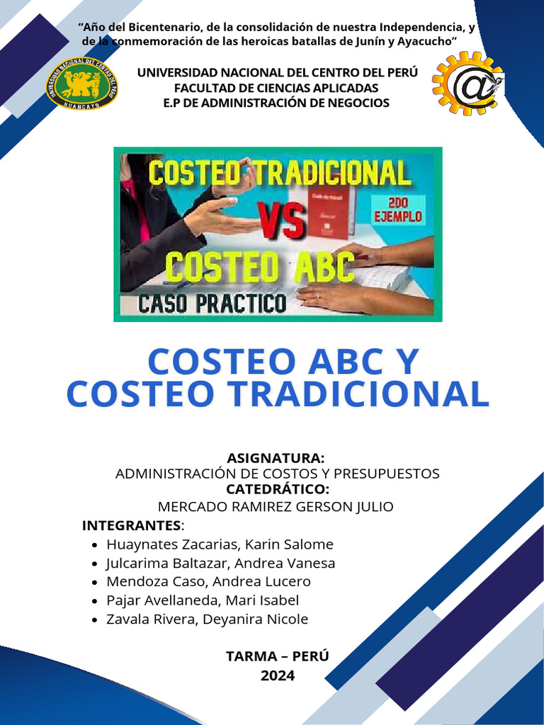 Costeo ABC - Costeo Tradicional | PDF
