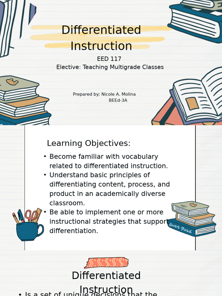 Differentiated Instruction (EED 117) | PDF