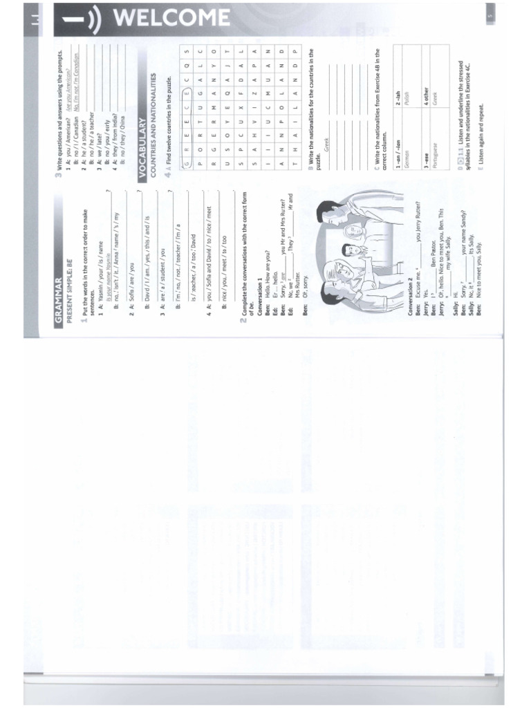 Speak Out Elem WB Units 1 To 6 | PDF