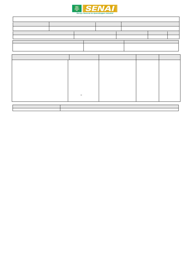 PLANO DE AULA Senai | PDF