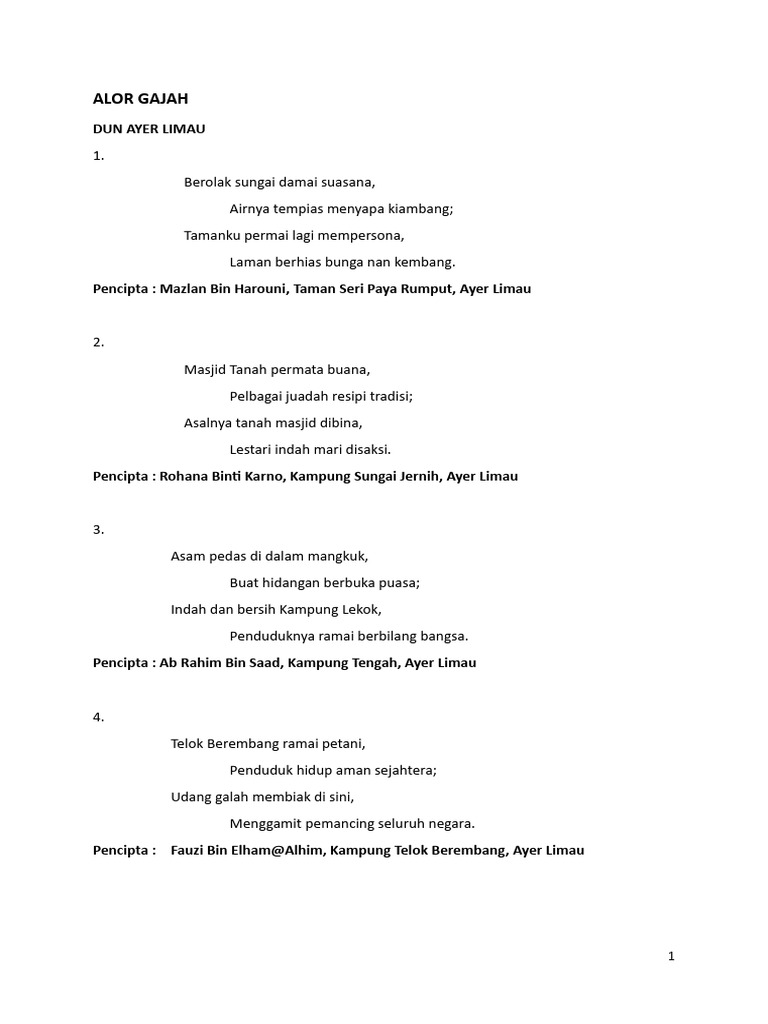 Pantun 164 Melaka QR Code | PDF