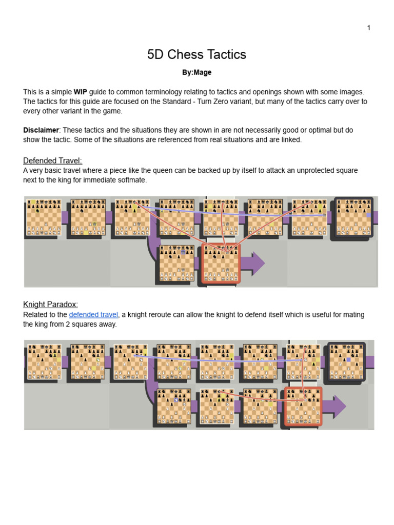 5D Chess - Tactics | PDF