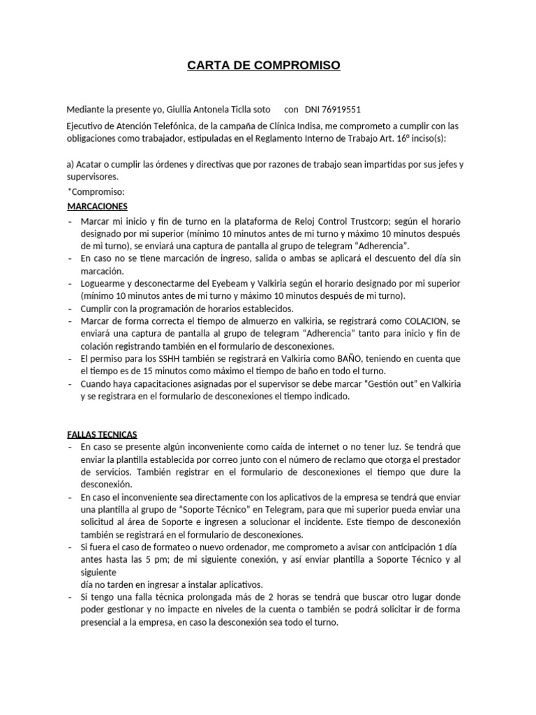 CC NORMAS DE TELETRABAJO Nombres y Apellidos | PDF