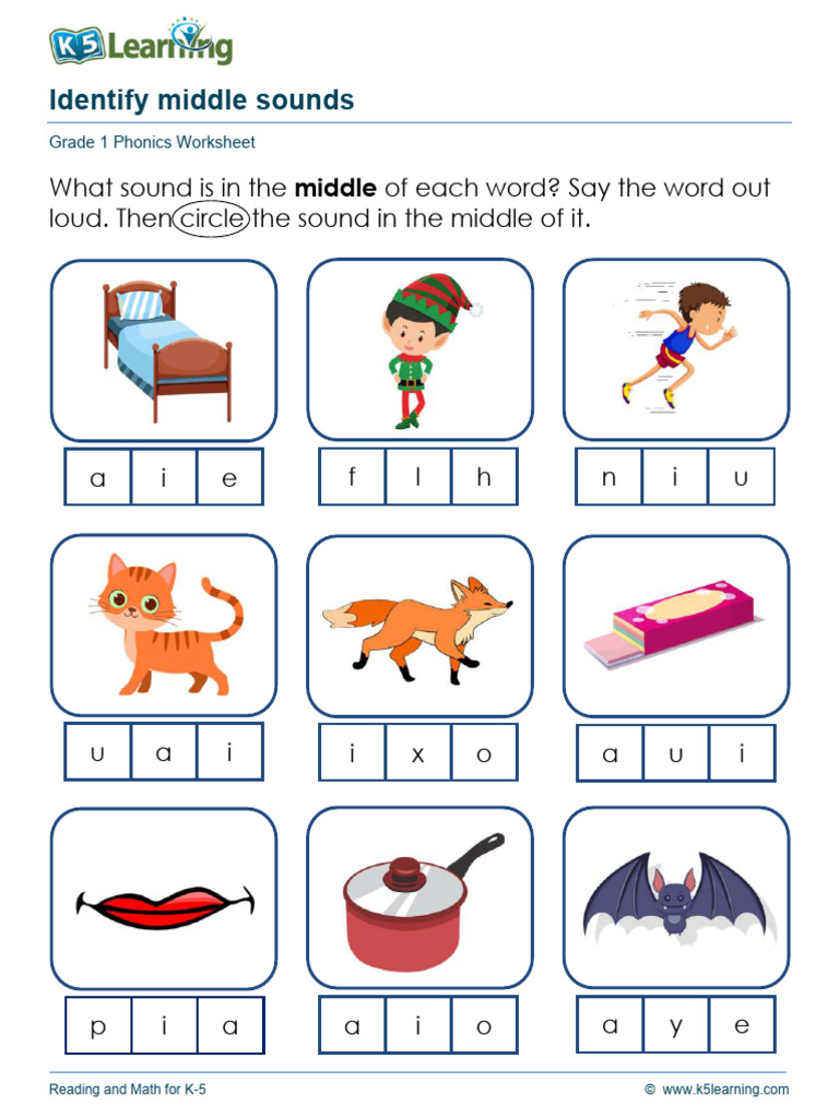 Phoneme-Isolation-Middle Sound | PDF