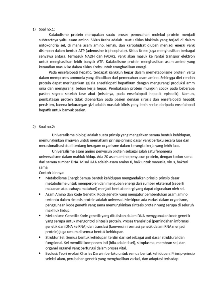 Jawaban Ujian Dr. Suban (Nabilah) | PDF