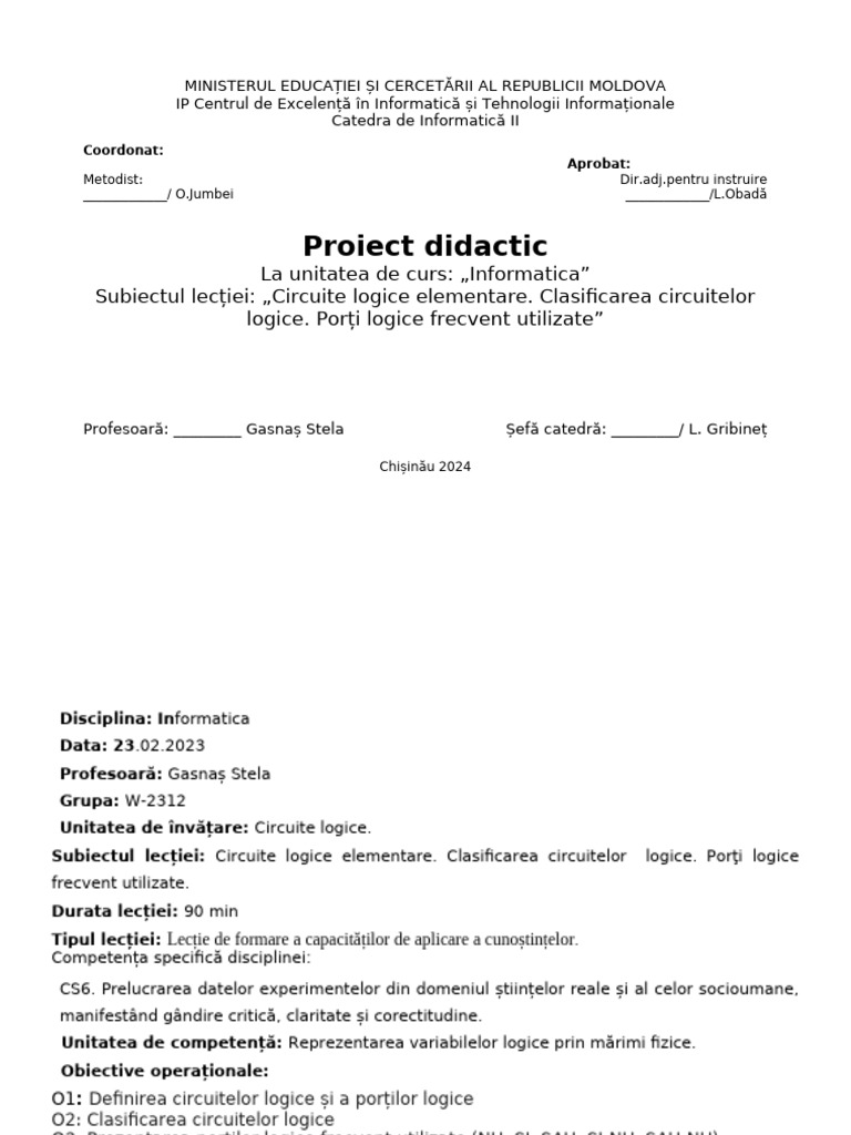 Circuite Logice Elementare16022023 | PDF