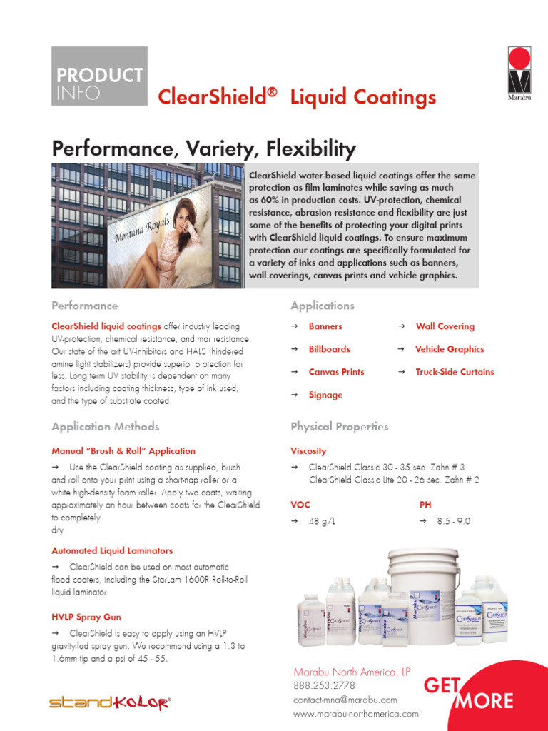 Ficha Tecnica ClearShield Datasheet | PDF