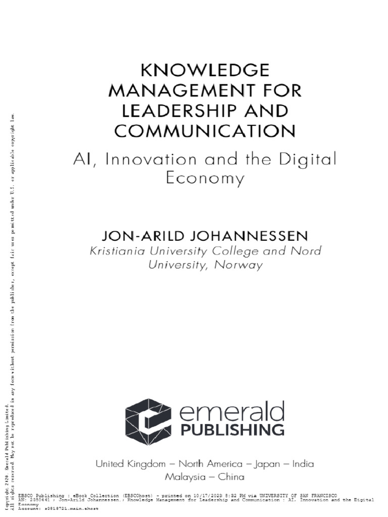 Knowledge Management For Leadership and Communication - AI, Innovation ...