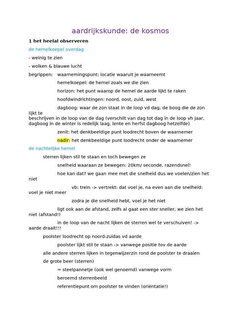 Aard de Kosmos | PDF