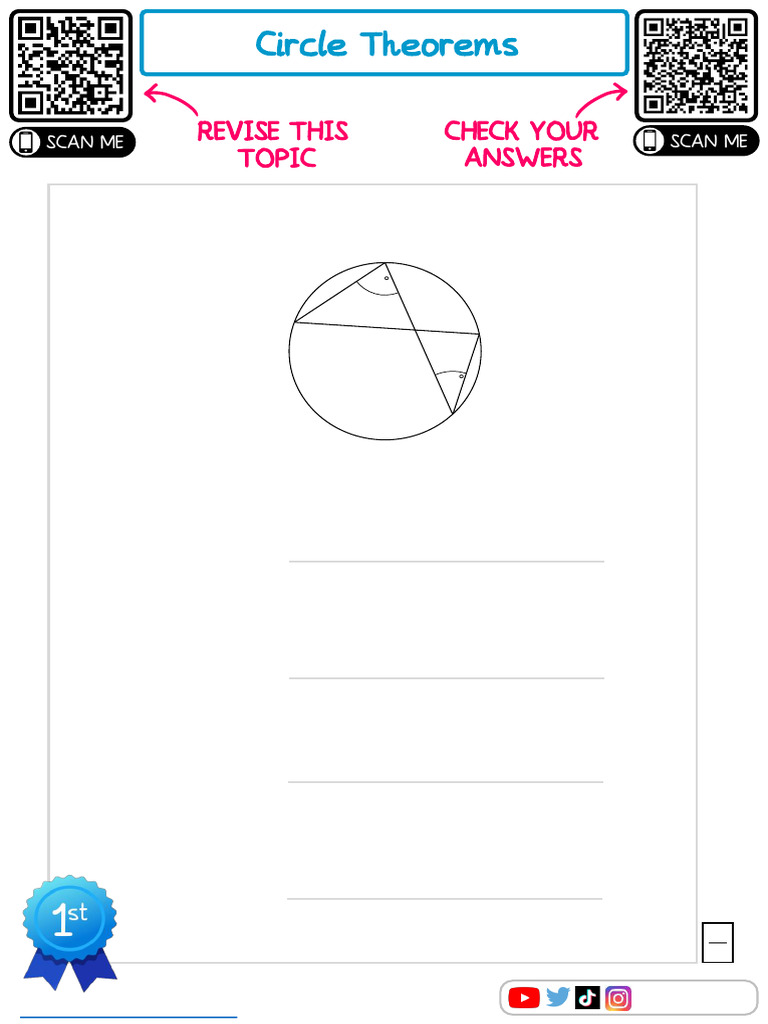 Circle Theorems AQA | PDF
