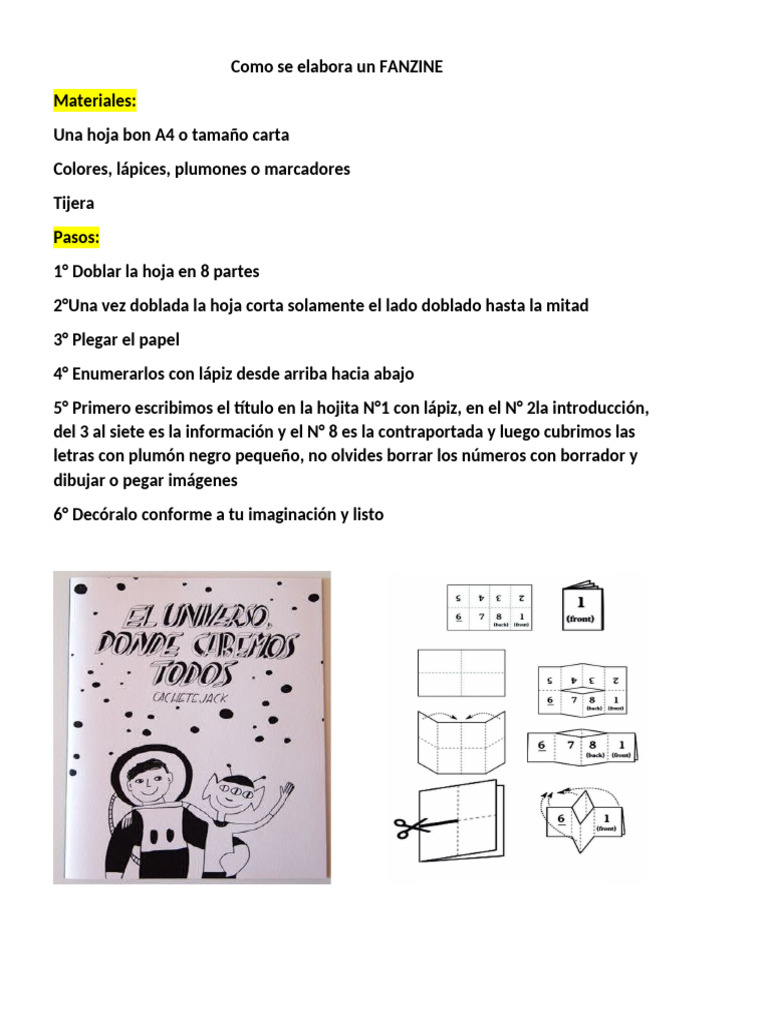 Como Se Elabora Un FANZINE | PDF