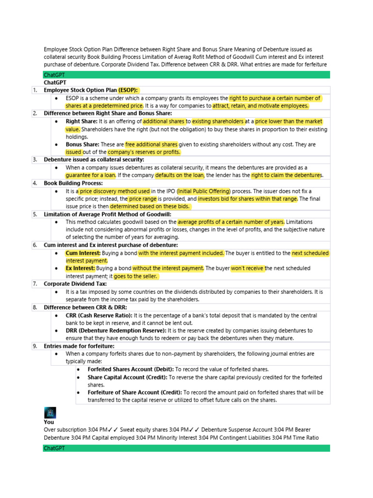 Understanding Employee Stock Options and Shares | PDF | Dividend | Law