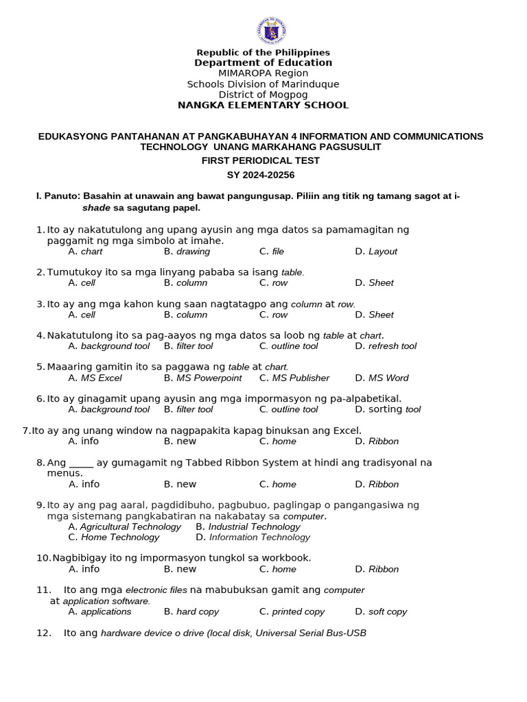 Epp 4-Ict-2024-25 | PDF