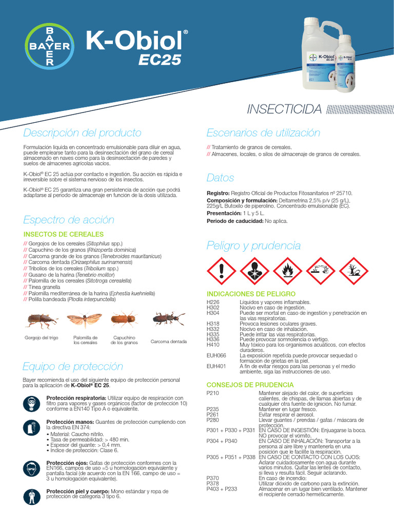 K-Obiol EC25 Ficha - OK | PDF