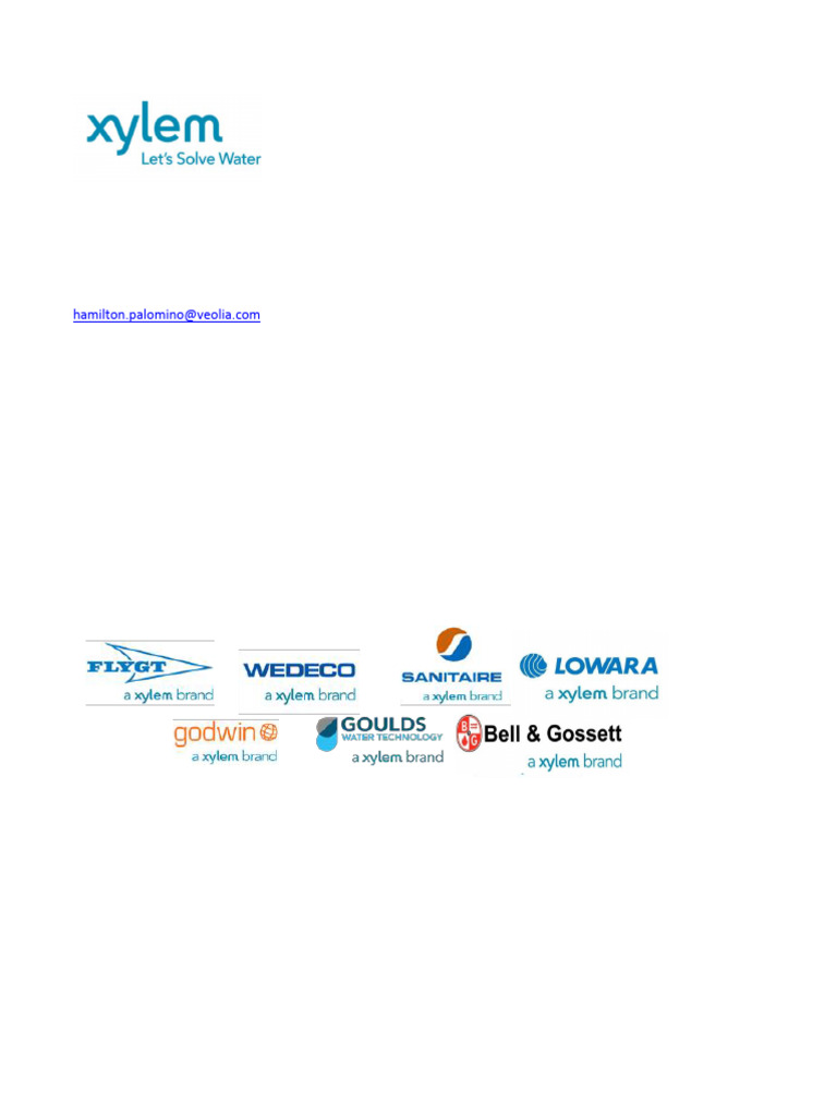 Bomba Centrifuga Horizontal Tipo Carcaza Partida XYLEM | PDF