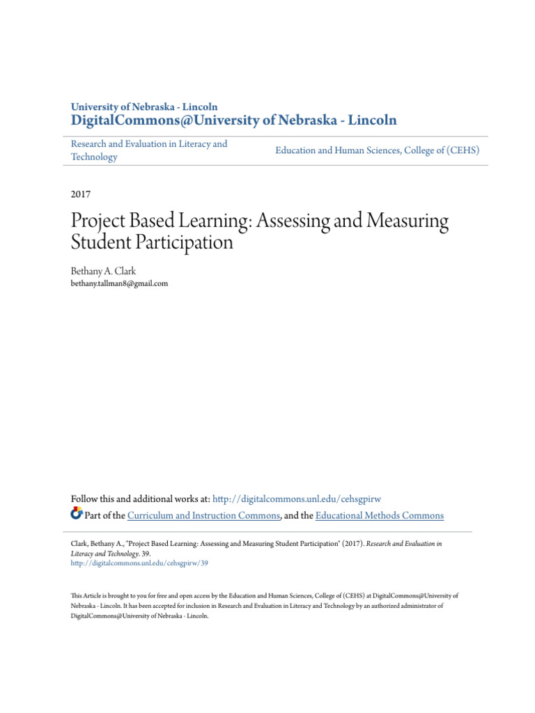 PBL Assesment and Grading | PDF