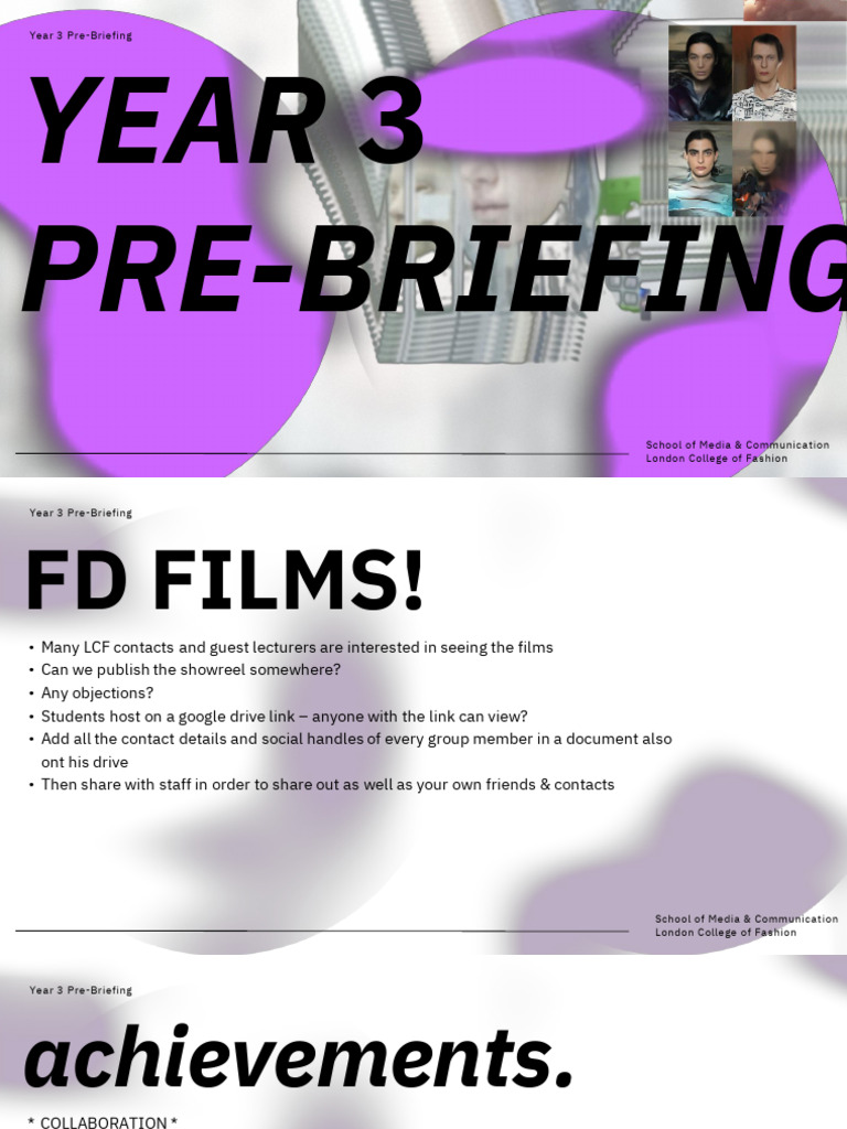 Year 3 - Pre-Briefing | PDF