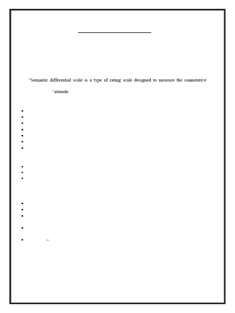 Differential Scale | PDF | Semantics | Methodology