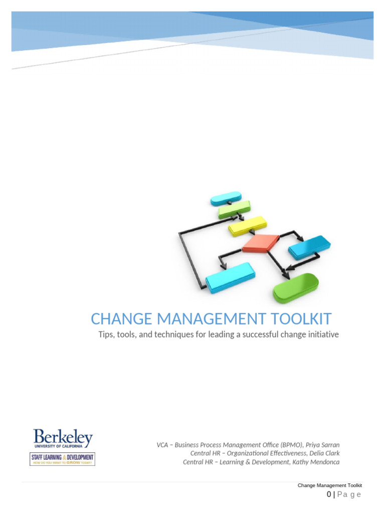 Change Management Toolkit | PDF