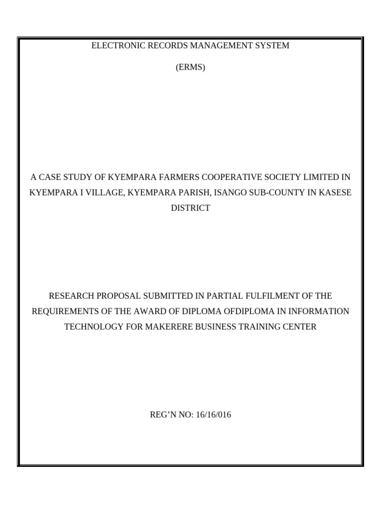 Records Management System Proposal | PDF