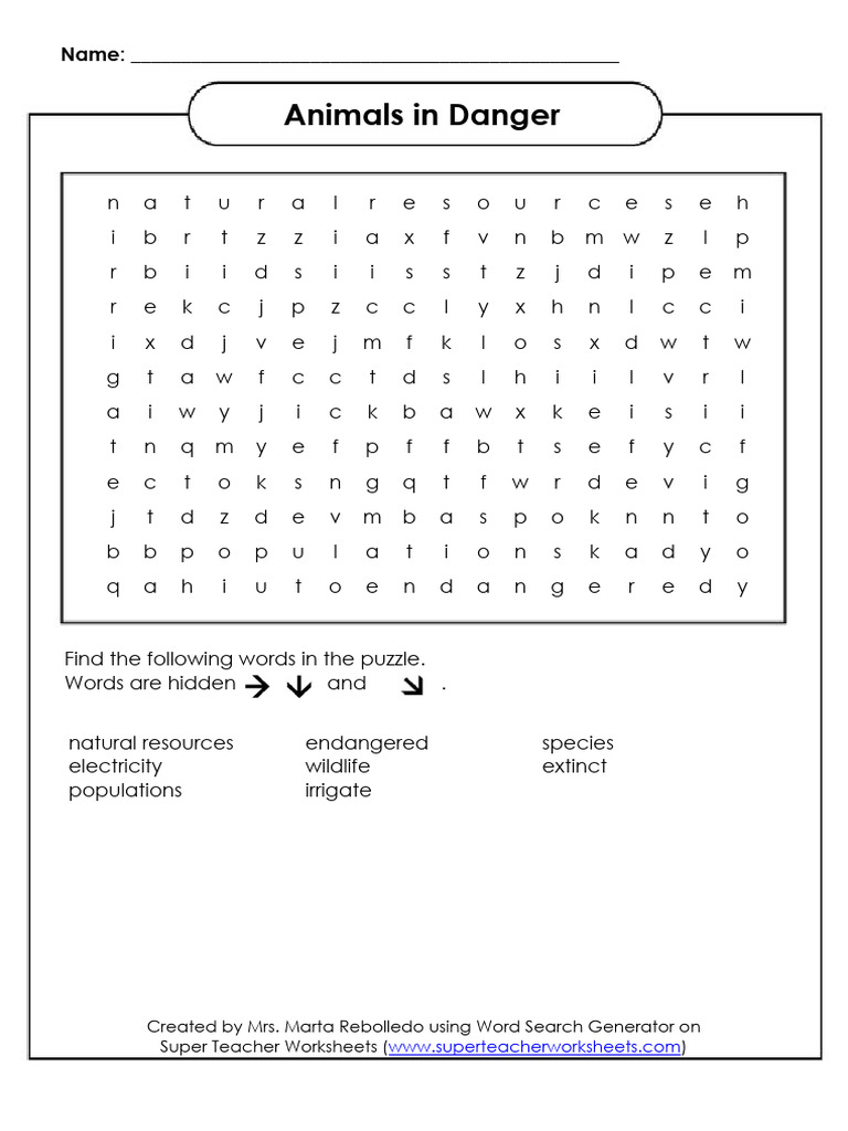 Animals in Danger | PDF