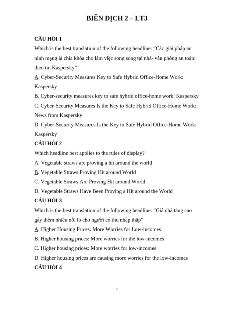 Bien Dich 2-LT3 | PDF