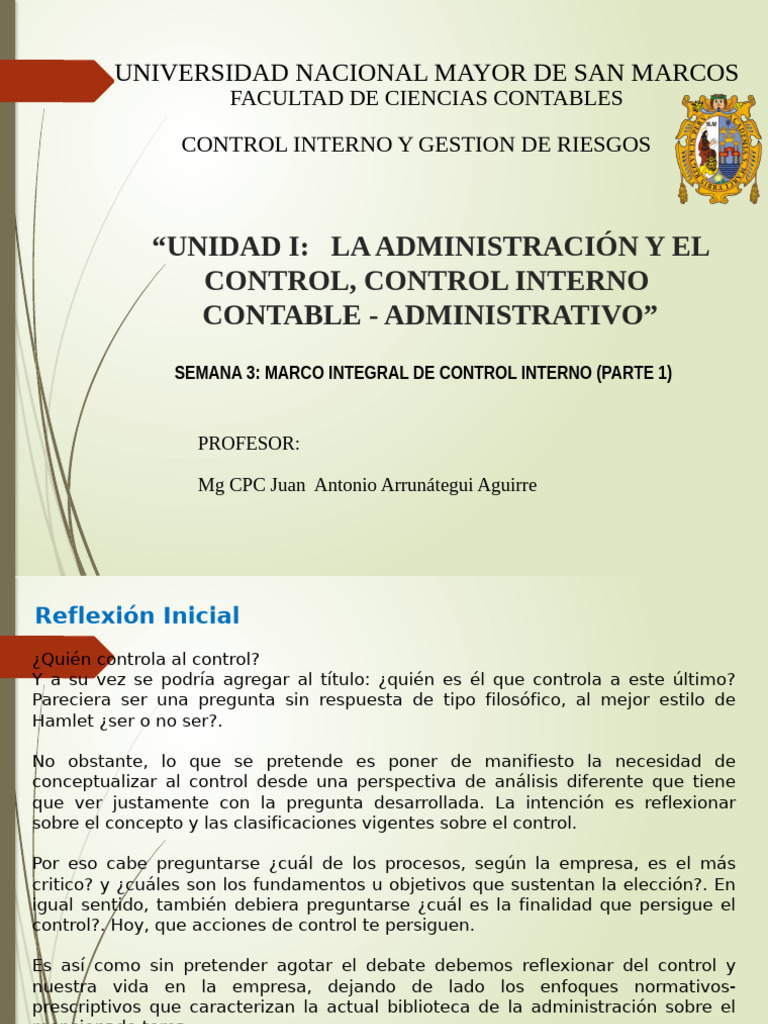 Semana 3 Marco Integral de CI - Parte I 01.04.23 | PDF