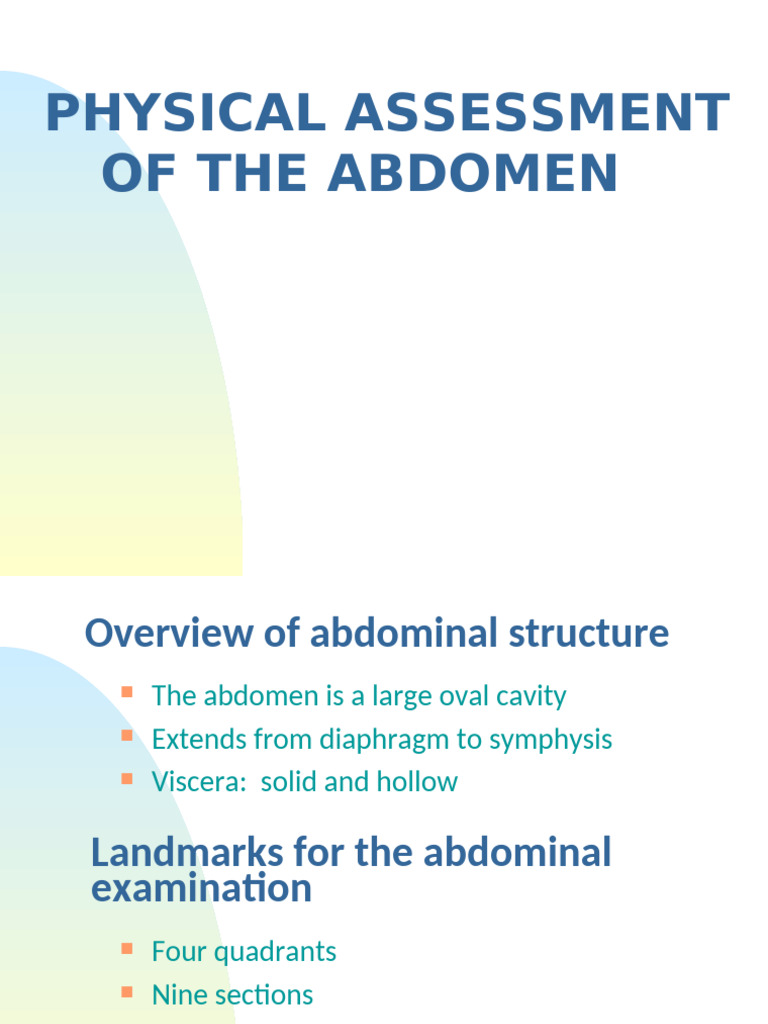 Abdominal Assessment | PDF