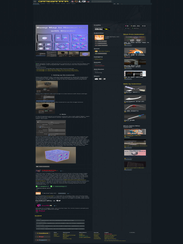 How To Bake Bump Maps As Normal Maps With Blender (Blender Engine ...
