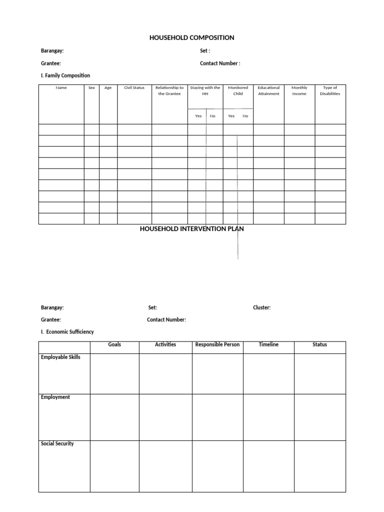 Household Composition | PDF