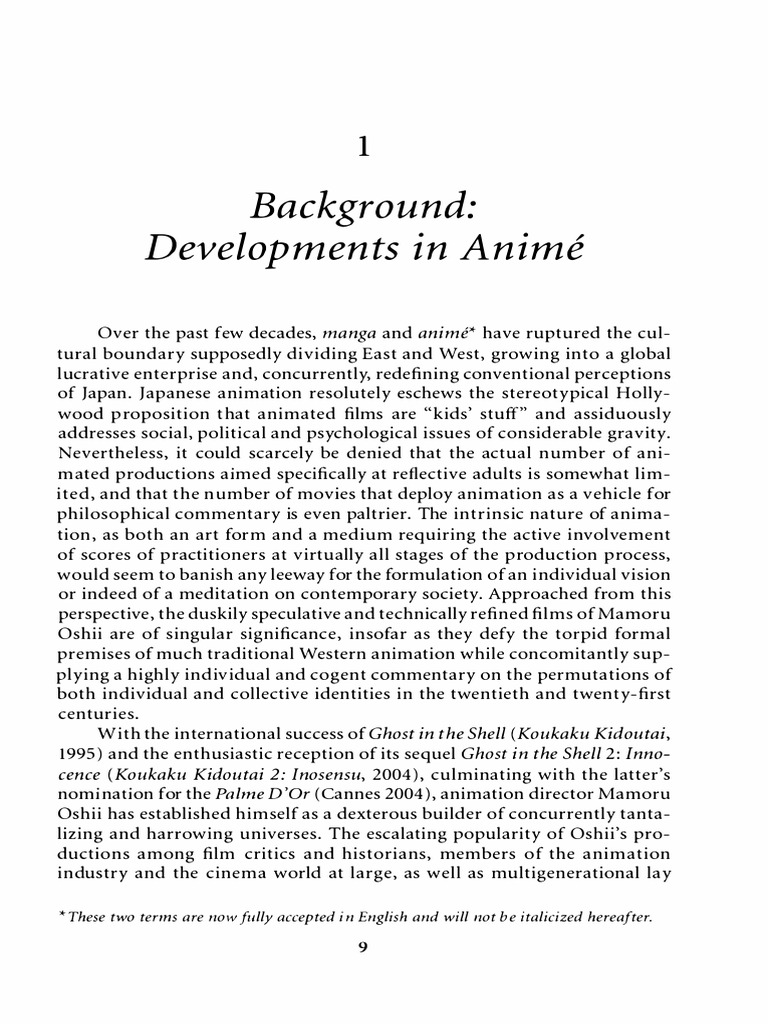 Back Ground - Develop Ments in Anime | PDF