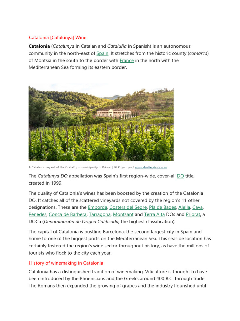 Catalonia (Catalunya) | PDF