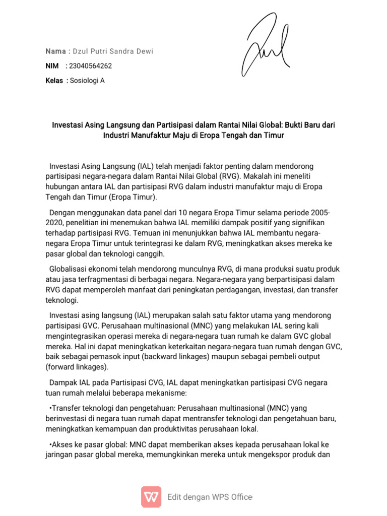 262A - Dzul Putri Sandra Dewi - Paper | PDF