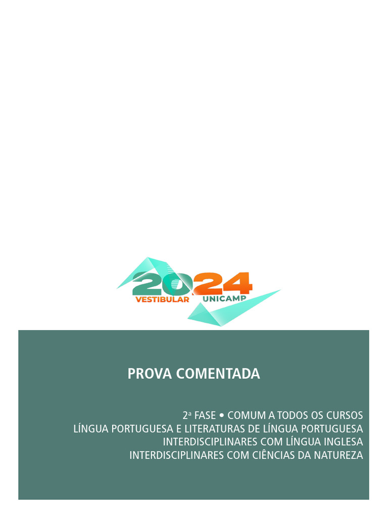 Prova Dia 2 Unicamp 2024 | PDF
