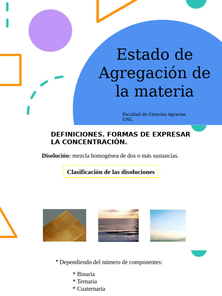 Quimica I Estados de Agregacion de La Materia - Disoluciones ...