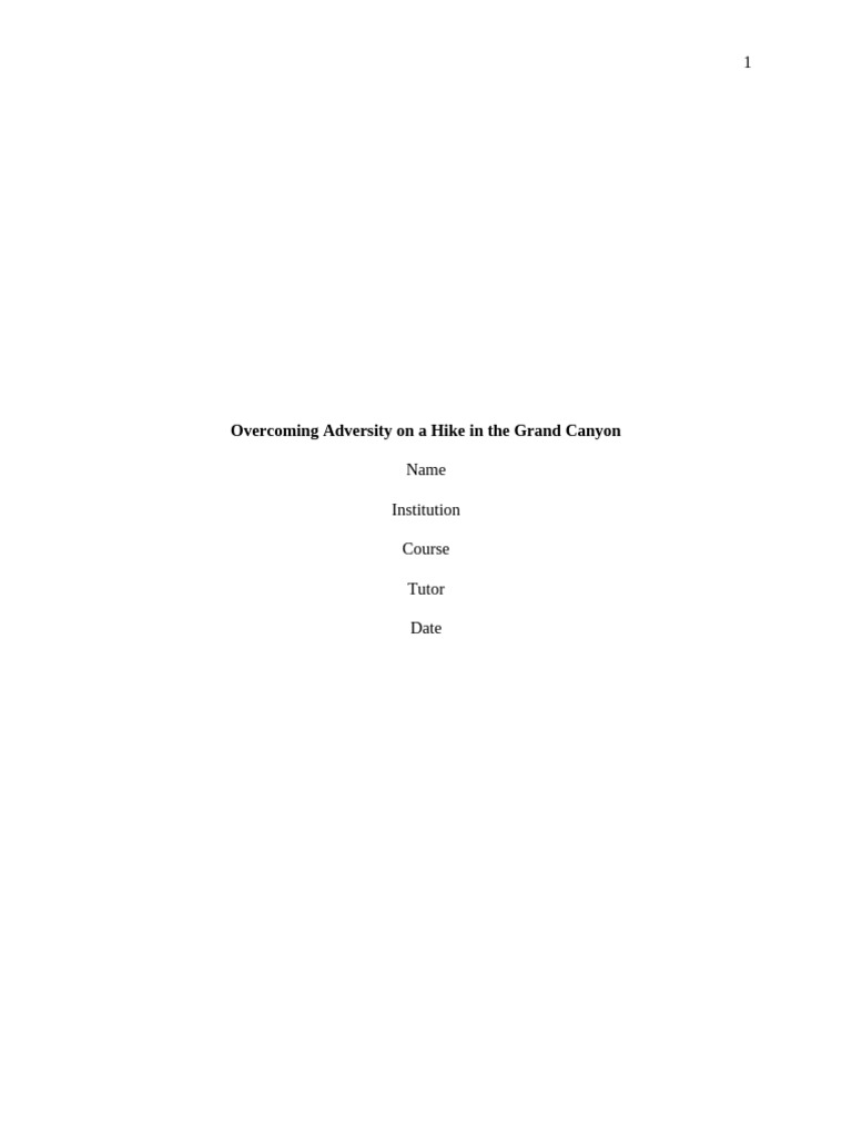 Touchstone 1 Narrative Essay | PDF