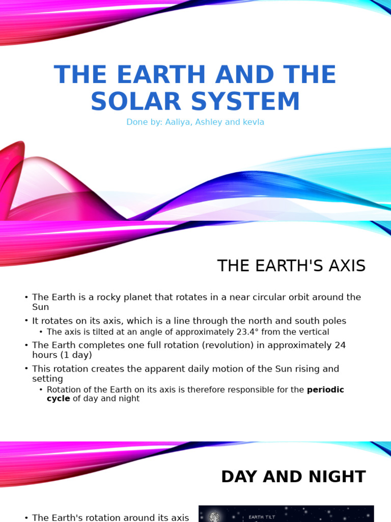 THE EARTH AND THE SOLar System | PDF