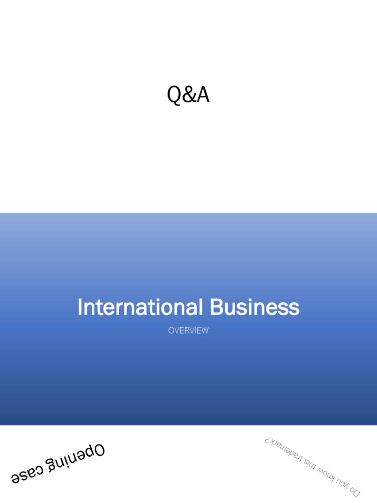1.international Business Intro | PDF